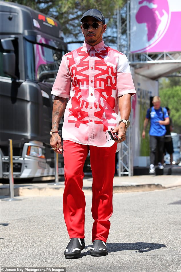 Lewis Hamilton showcases his kooky sense of style ahead of the French ...