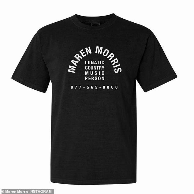 Maren Morris unveils new T-shirt with Lunatic Country Music Person ...